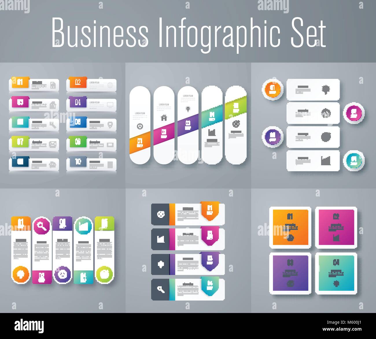 Set with infographics Stock Vector Image & Art - Alamy