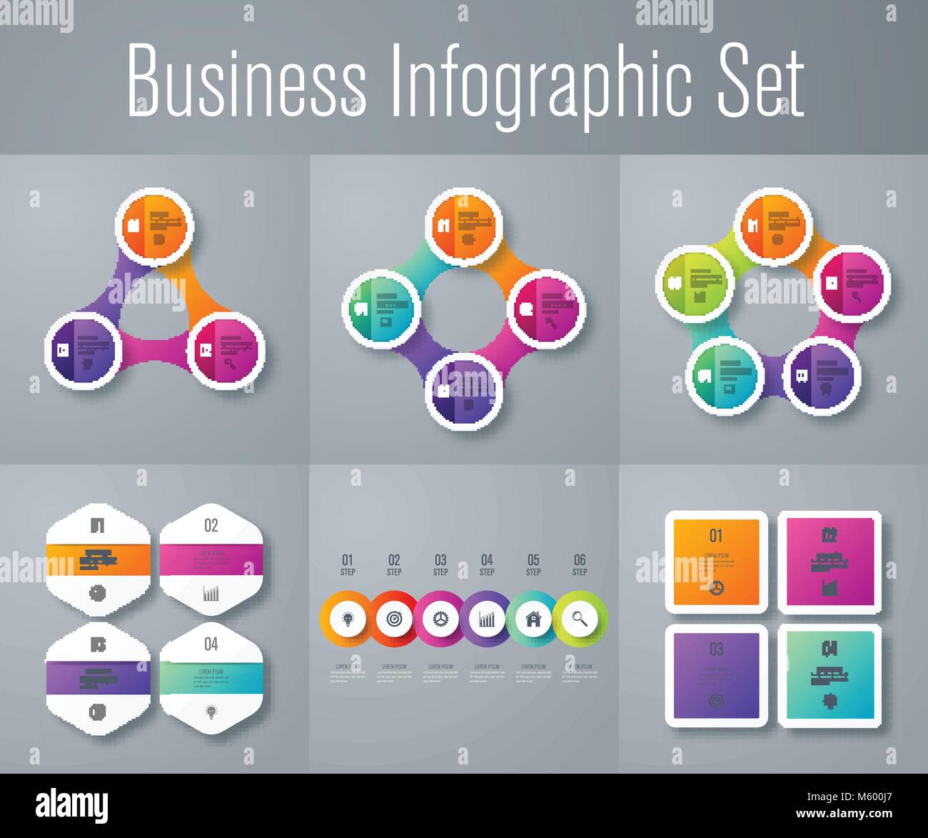 Set with infographics Stock Vector Image & Art - Alamy