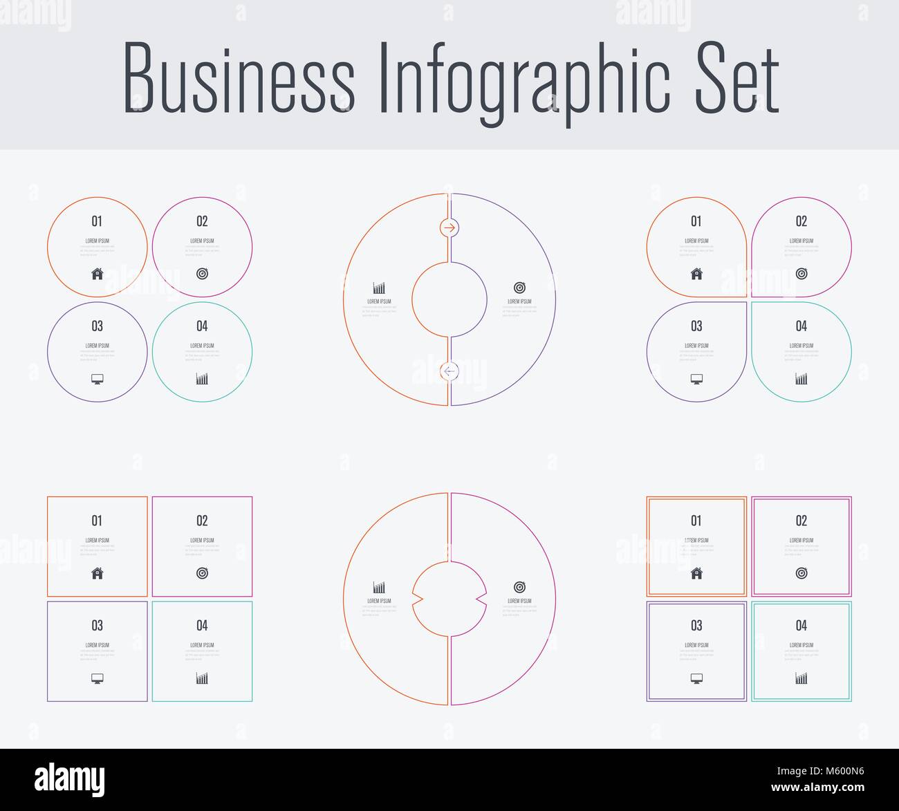 Set with infographics Stock Vector Image & Art - Alamy