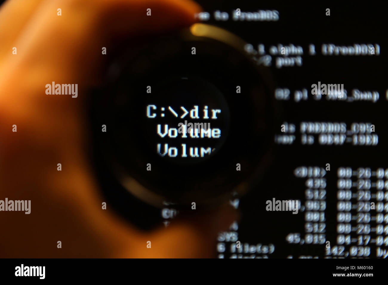 Dos computer screen hi-res stock photography and images - Alamy