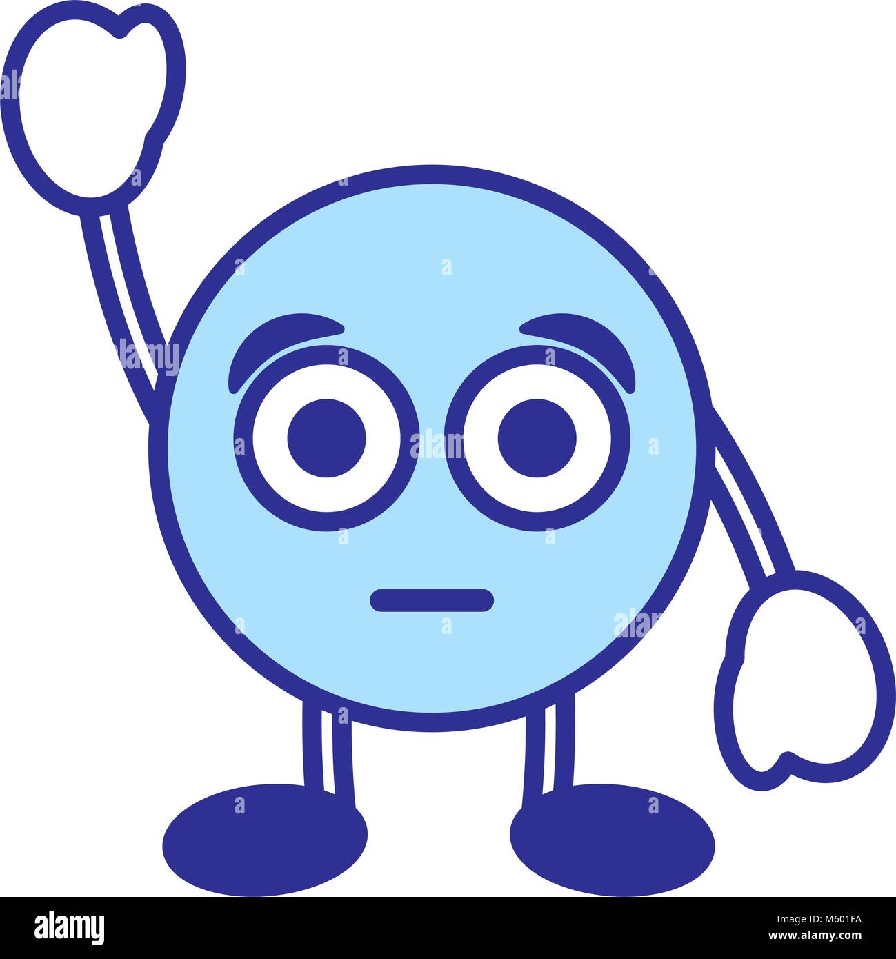 Astonished blue Stock Vector Images - Alamy