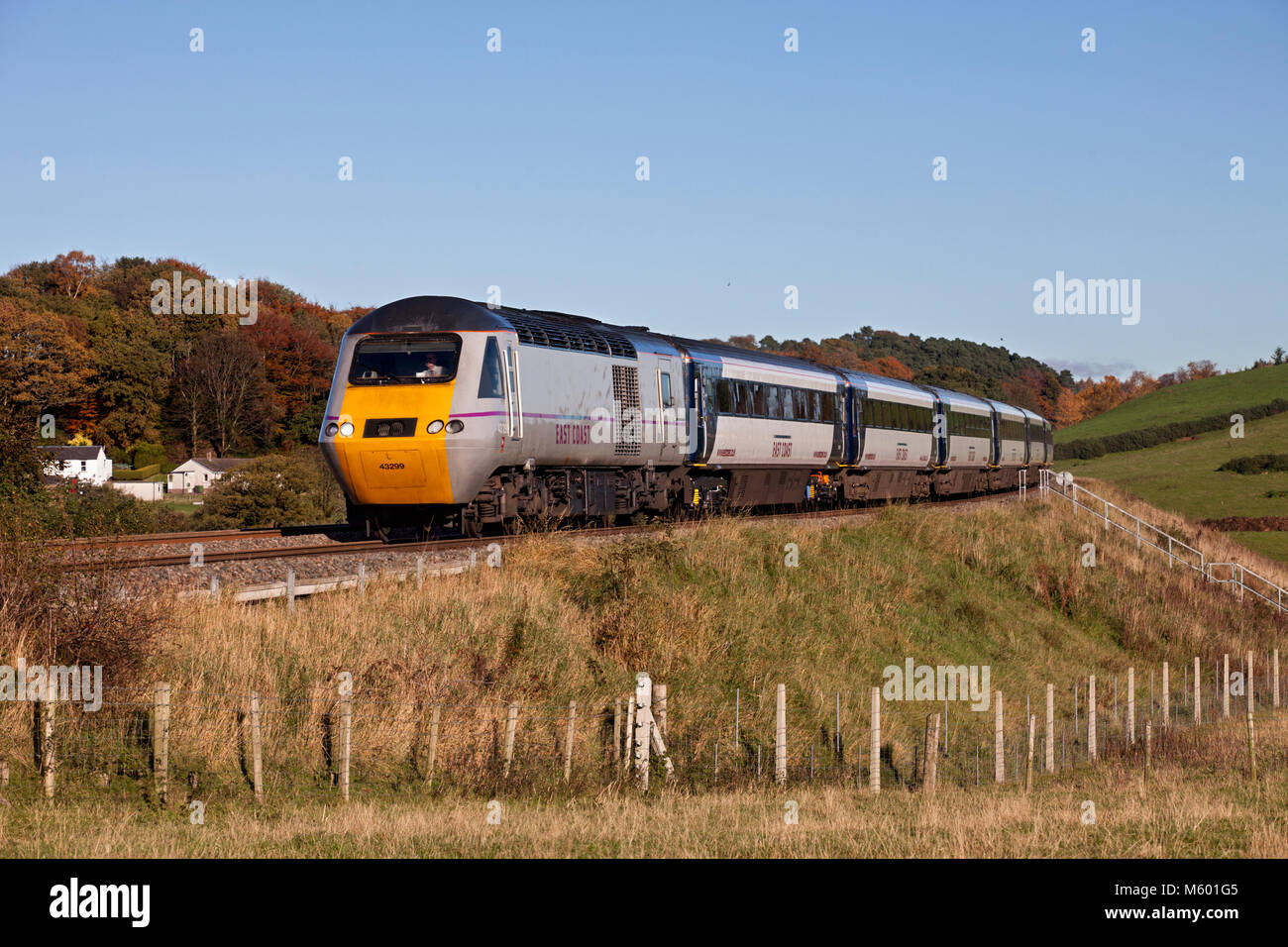 A East cast trains Intercity 125 on the Tyne valley line during the ...