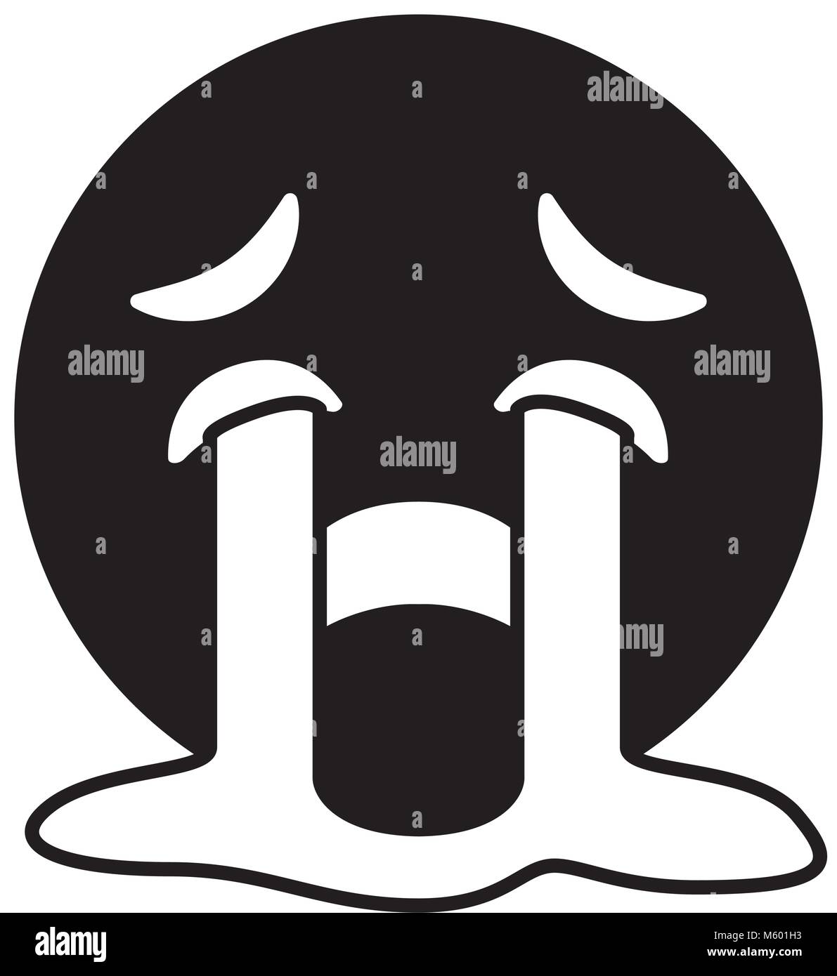 cute smile emoticon crying Stock Vector Image & Art - Alamy