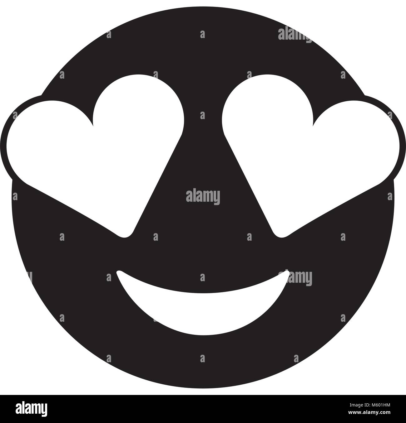 emoticon cartoon face in love Stock Vector Image & Art - Alamy