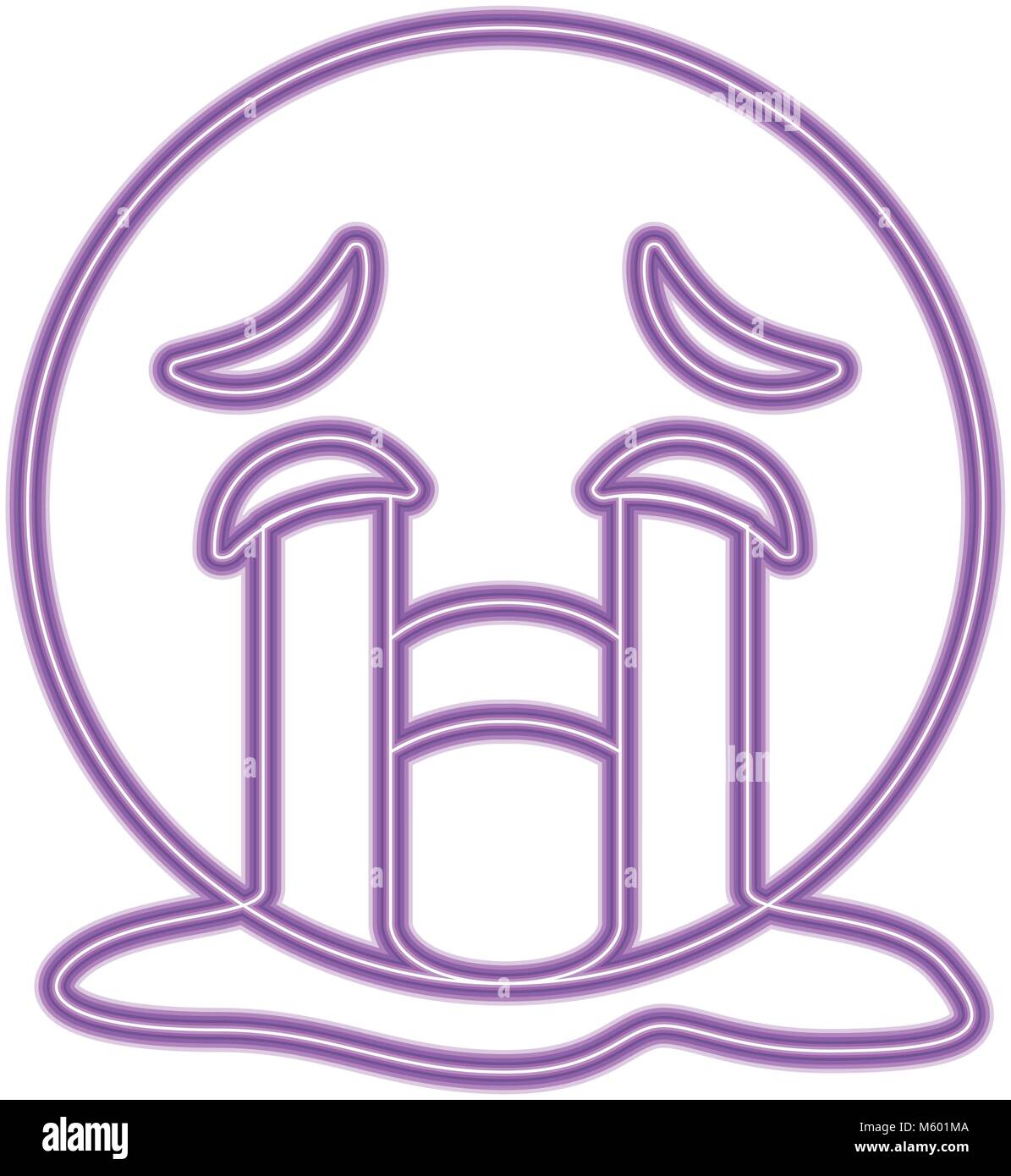 cute purple smile emoticon crying Stock Vector Image & Art - Alamy
