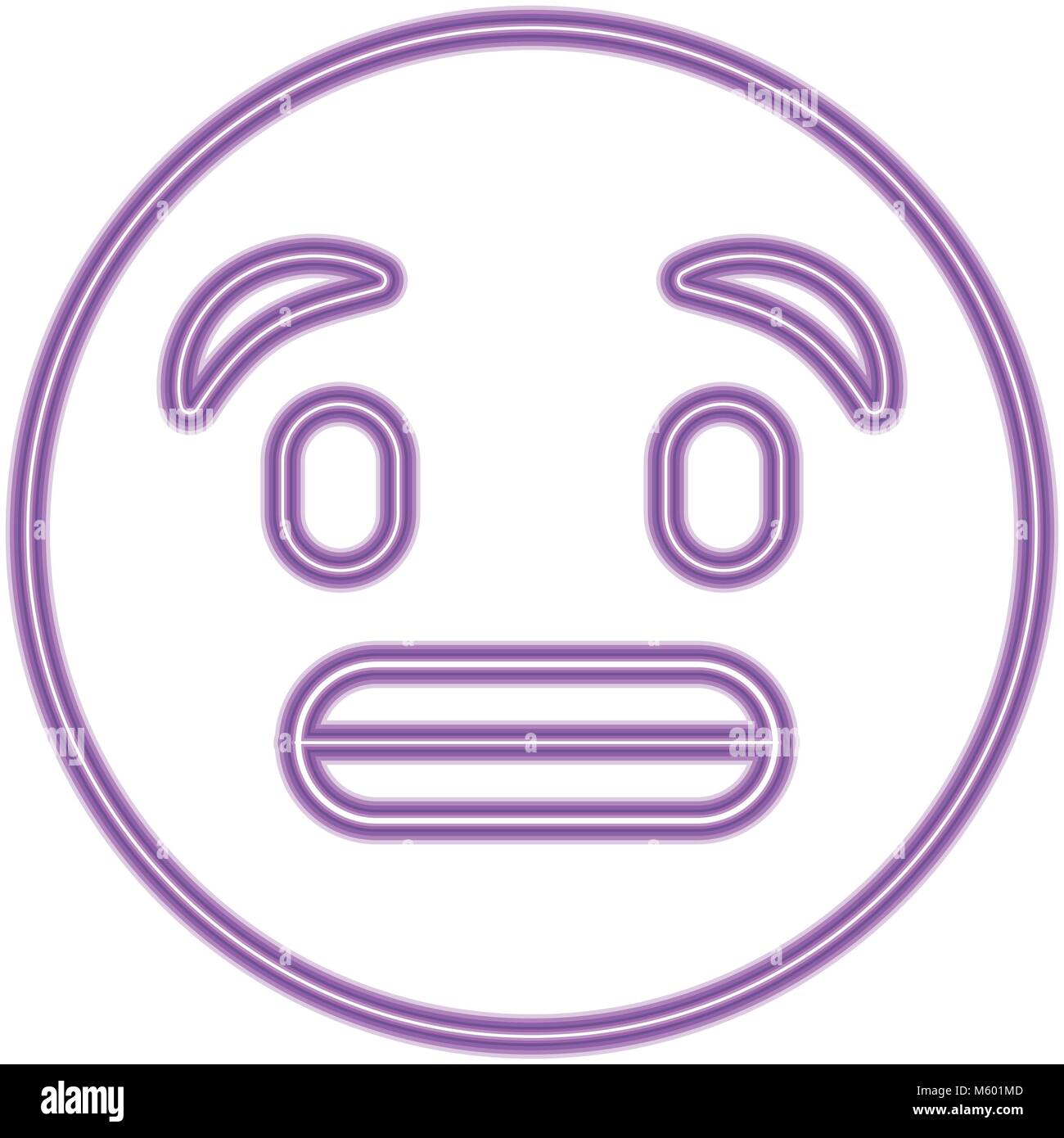 cute purple smile emoticon toothy smile Stock Vector Image & Art - Alamy