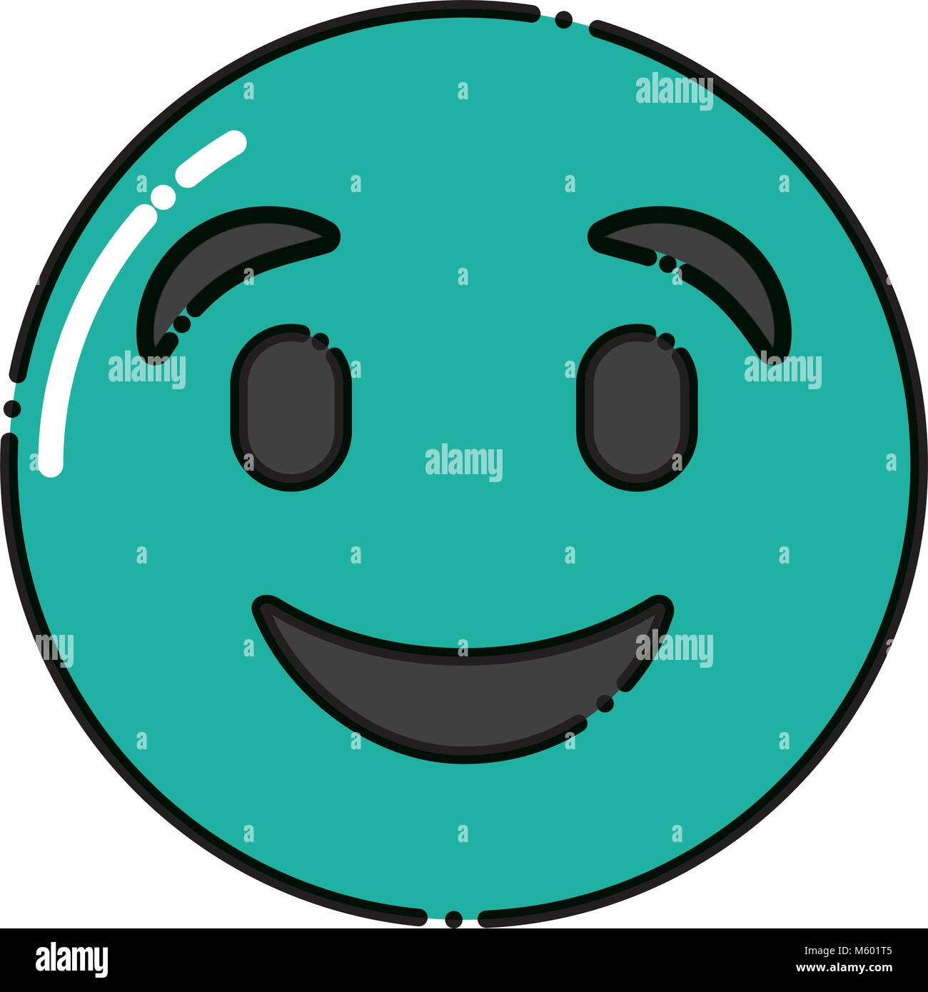 cute purple smile happy emoticon Stock Vector Image & Art - Alamy