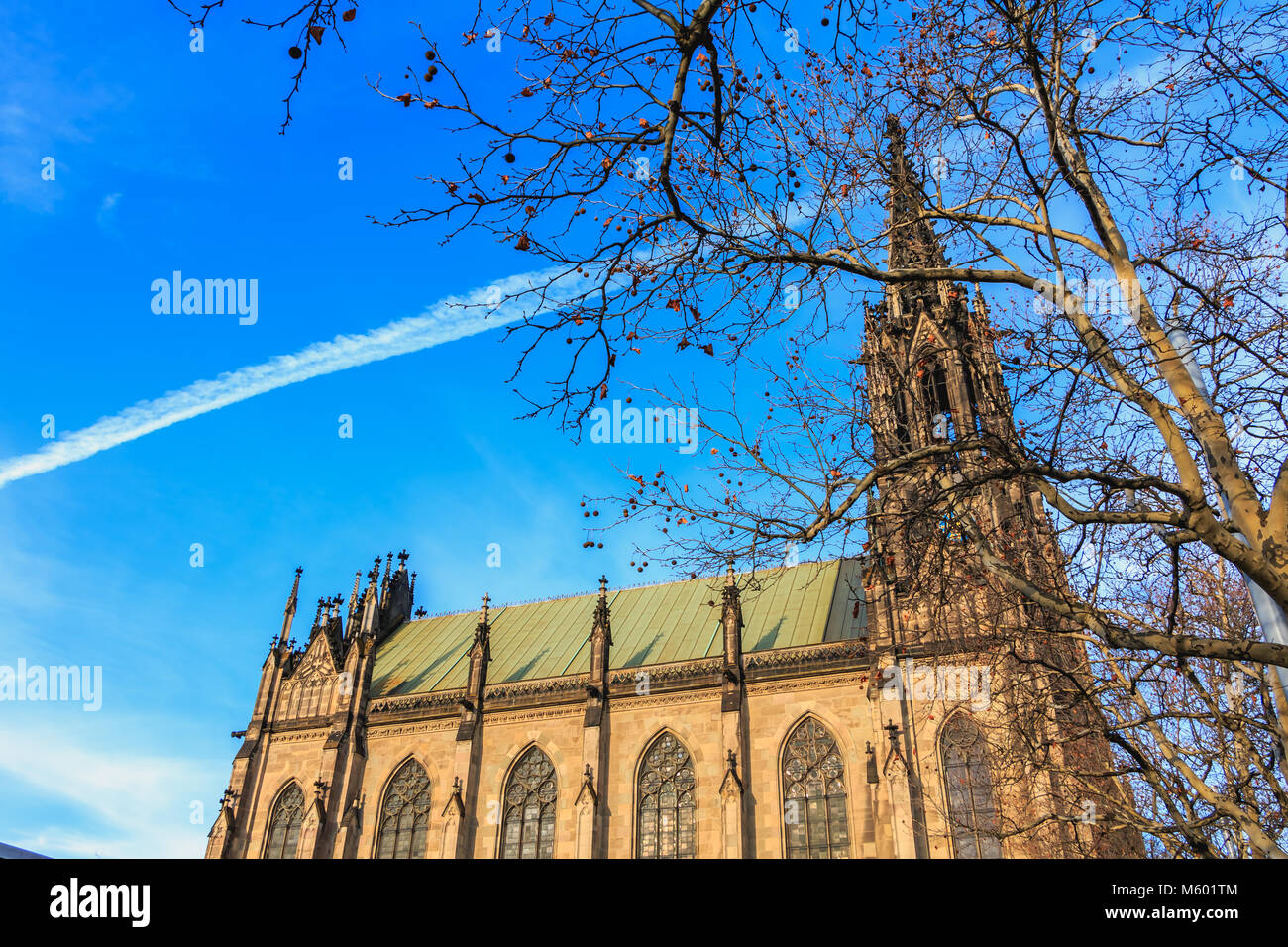 architectural detail of the Church of St. Elizabeth built between 1857 ...