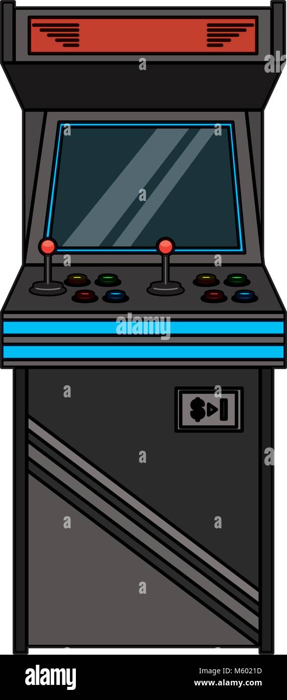 Vintage arcade machine Stock Vector Images - Alamy