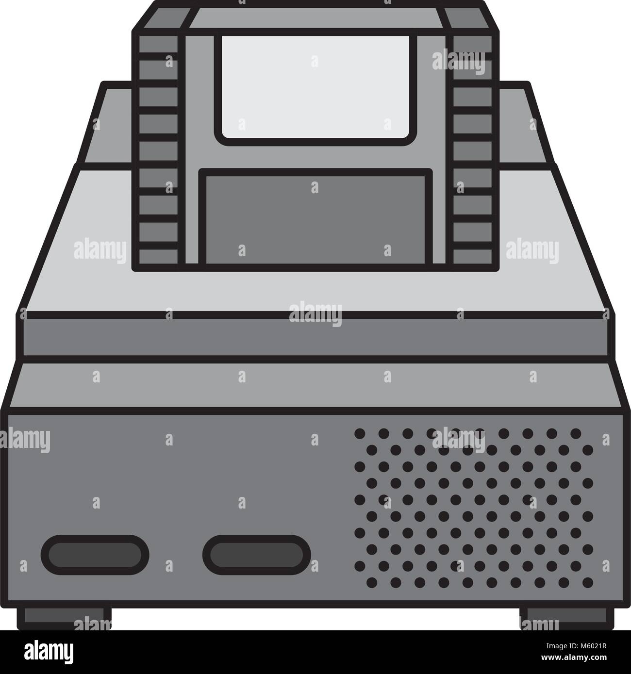retro video console game and cassette Stock Vector Image & Art - Alamy