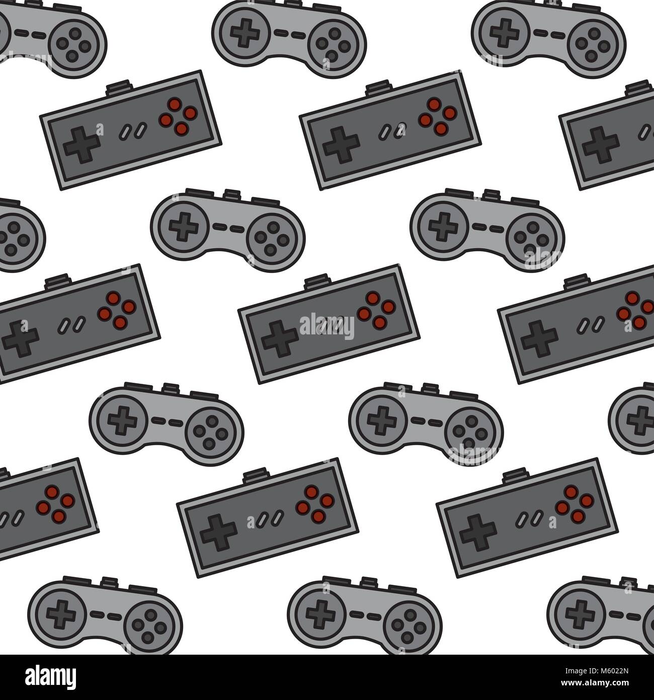 video game controller background devices retro pattern Stock Vector ...