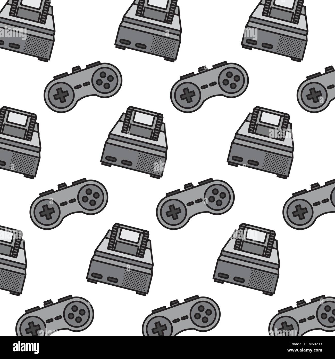 Retro videogame design start Stock Vector Images - Alamy