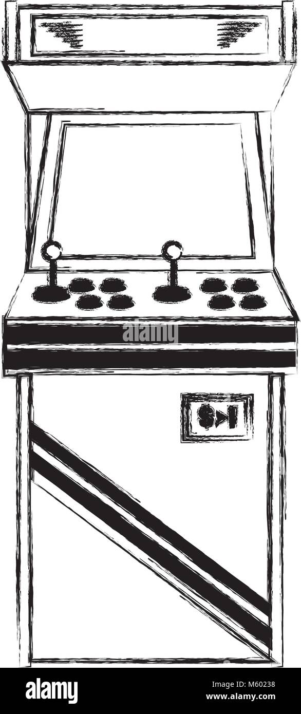 vintage arcade game machine Stock Vector Image & Art - Alamy