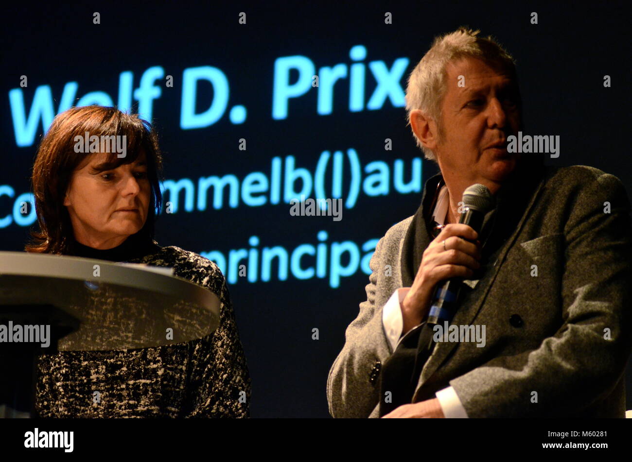 Architect Wolf D. Prix, Coop Himmelb(l)au agency, attends conference in ...