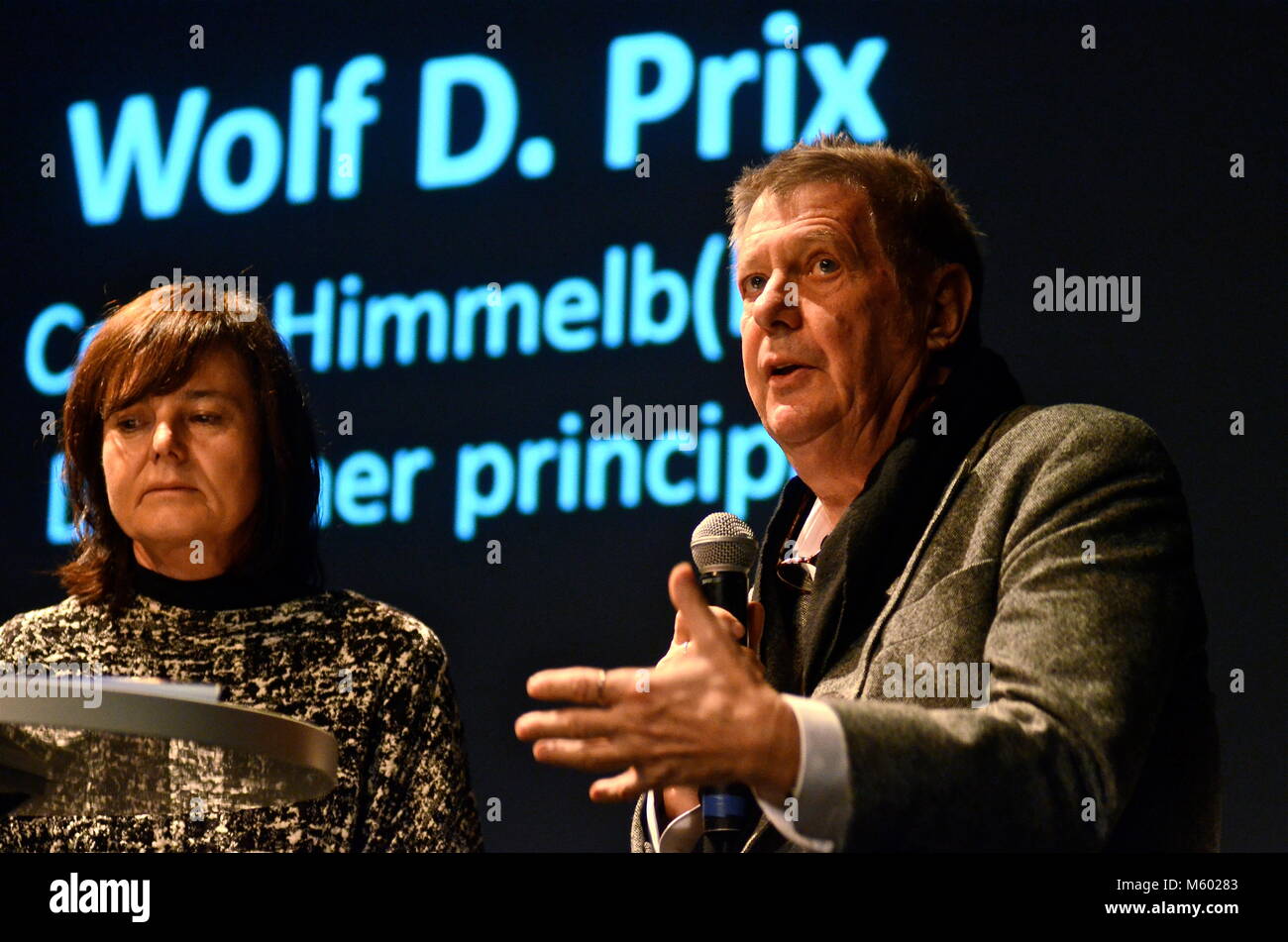 Architect Wolf D. Prix, Coop Himmelb(l)au agency, attends conference in ...