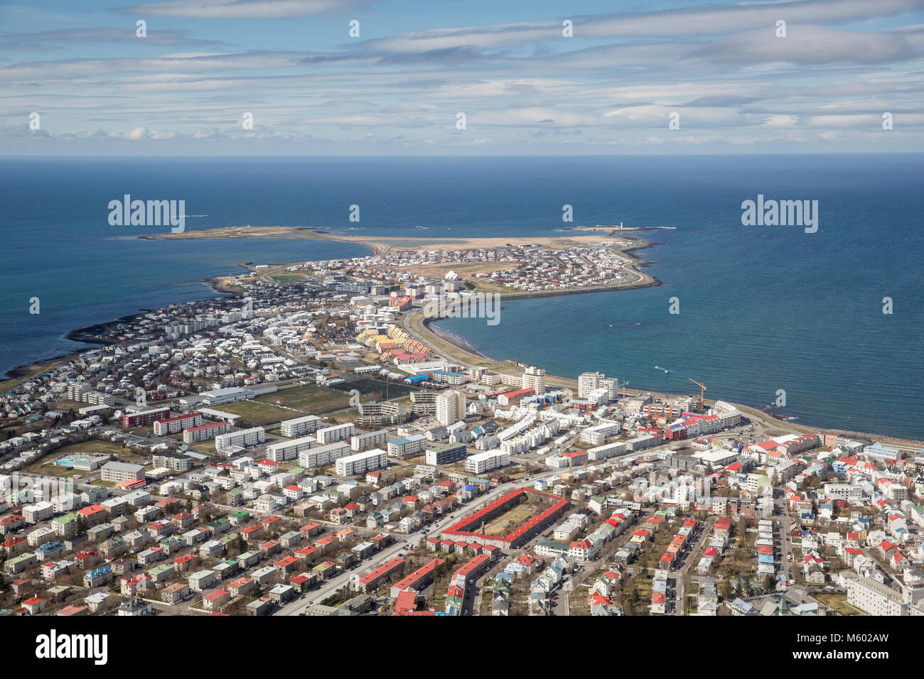 Aerial View of Reykjavik, Iceland Stock Photo - Alamy