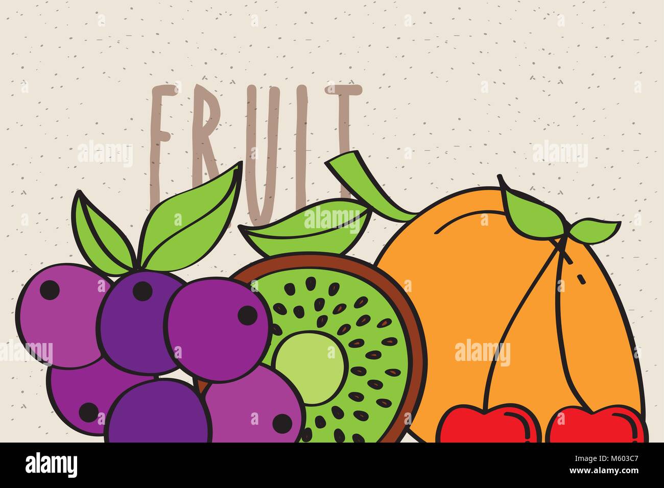 Mango papaya market Stock Vector Images - Alamy