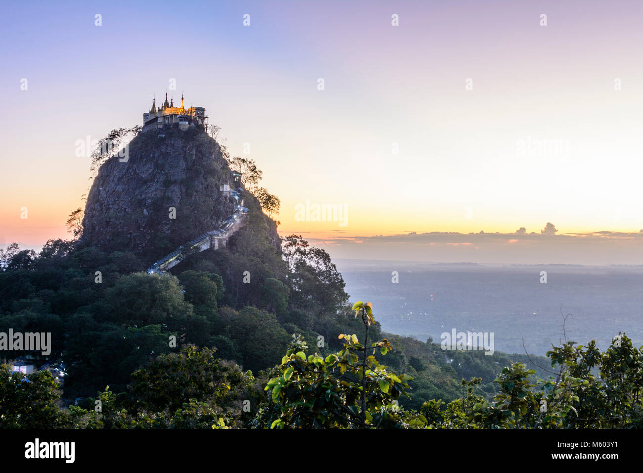 Mount Popa: Mount Popa (Popa Taung Kalat) pilgrimage site, Nat temples ...