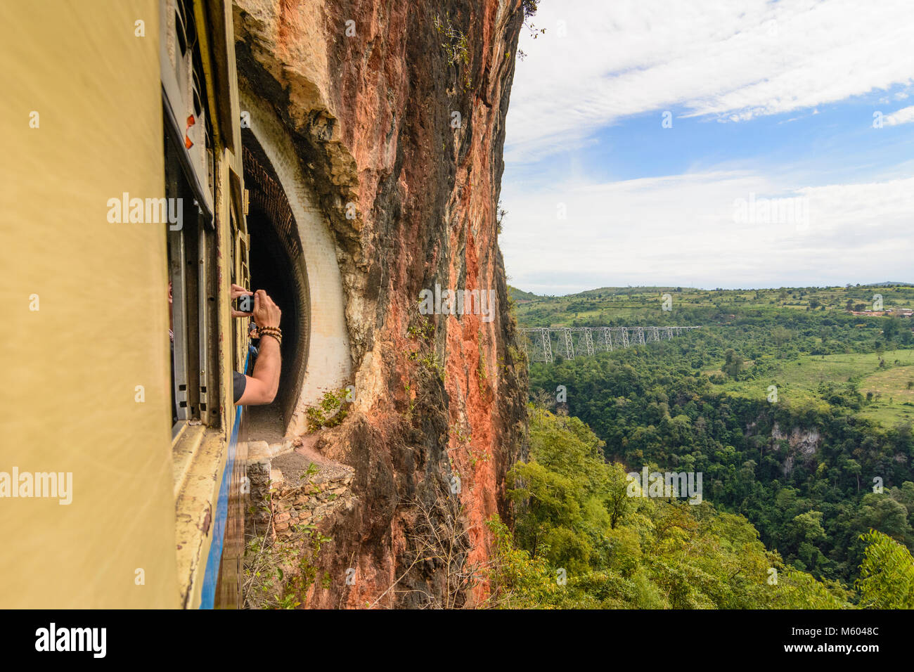 Nawnghkio: Goteik viaduct (Gohteik, Gok Teik), railway trestle bridge ...