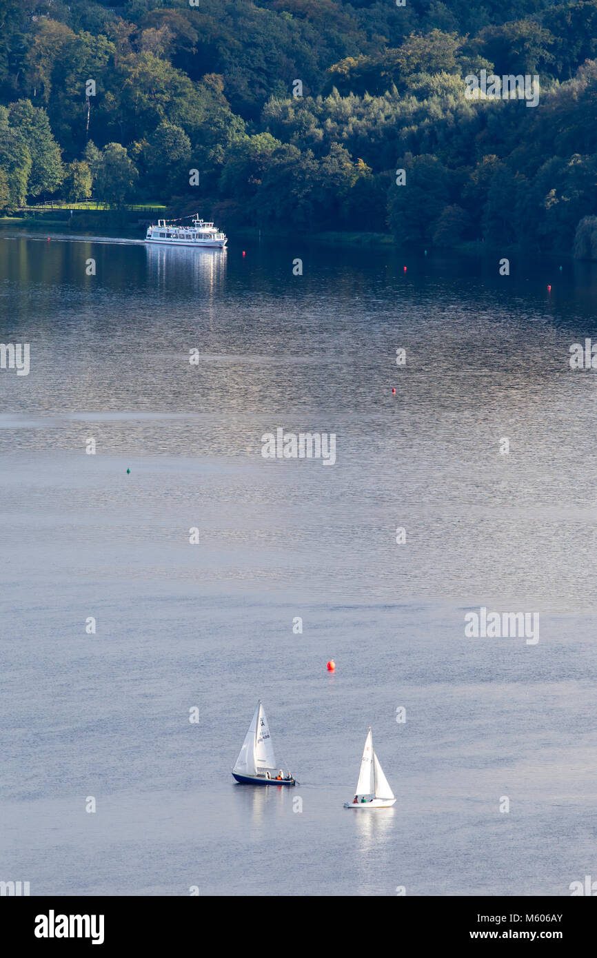The Baldeneysee Lake, a reservoir of river Ruhr, in Essen, Germany ...