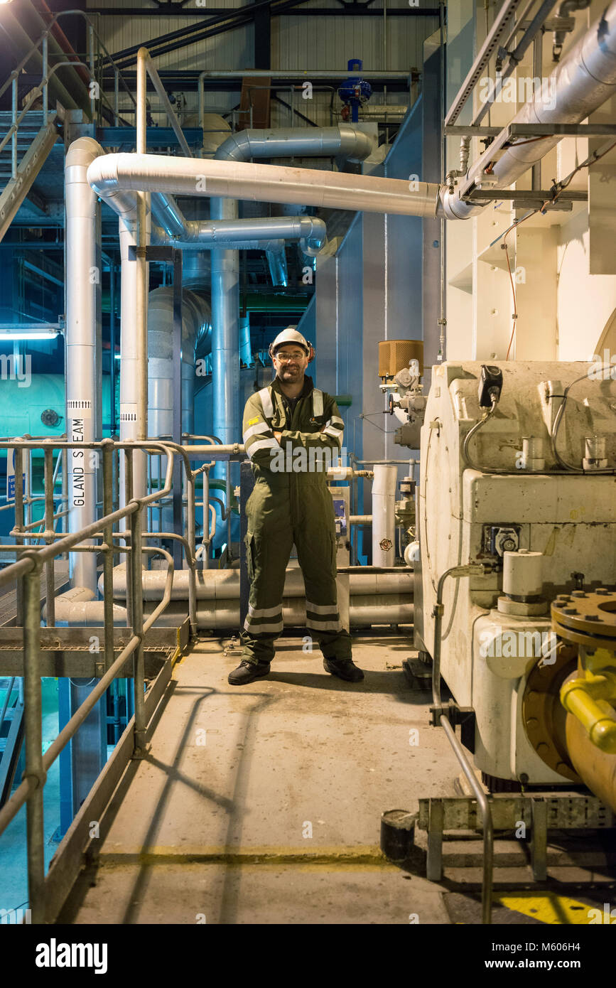 a real staff worker at shoreham power station poses for a picture Stock ...