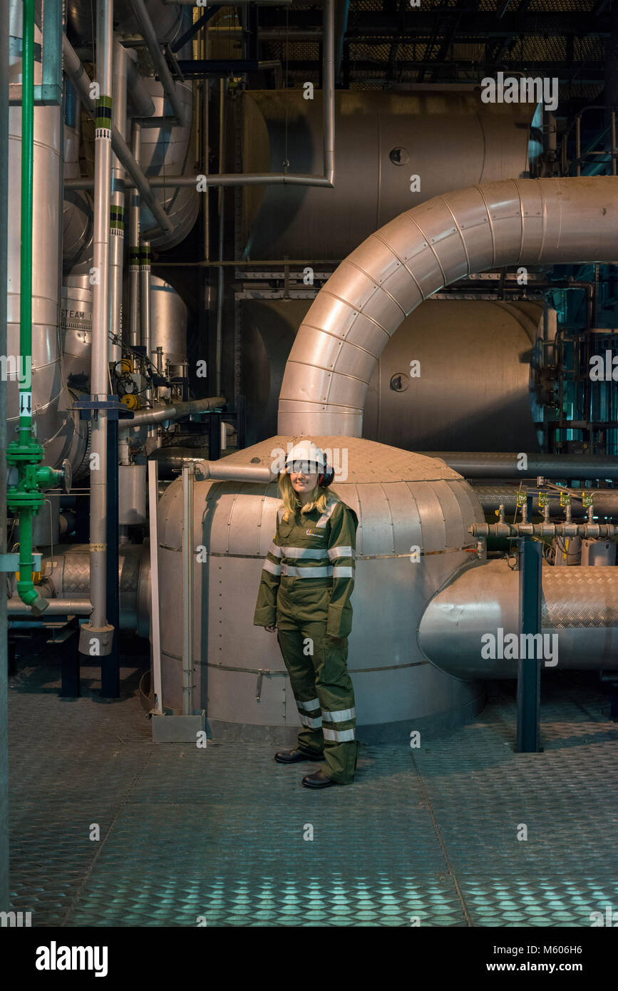 a real staff worker at shoreham power station poses for a picture Stock ...