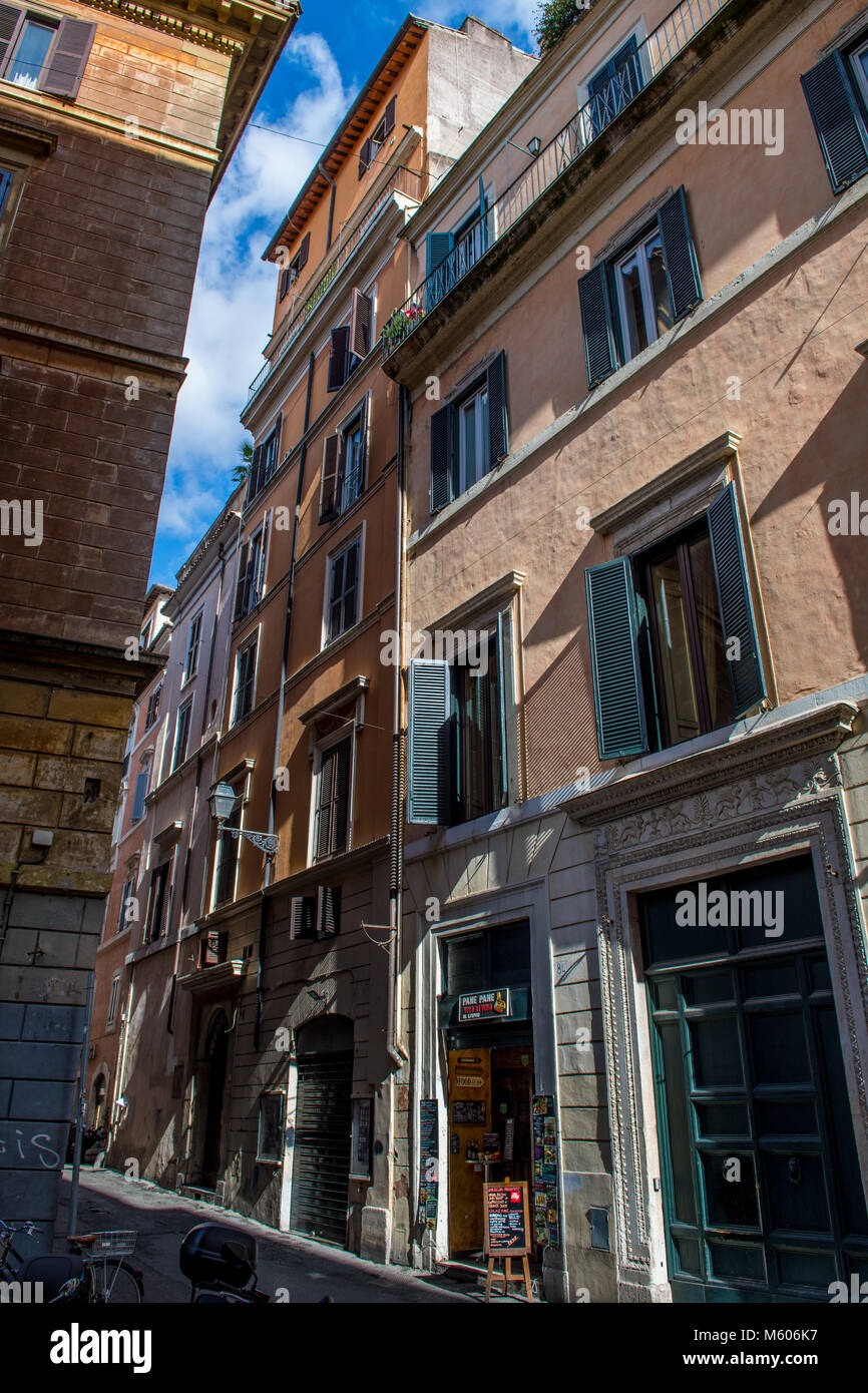 Shop with apartment rome hi-res stock photography and images - Alamy