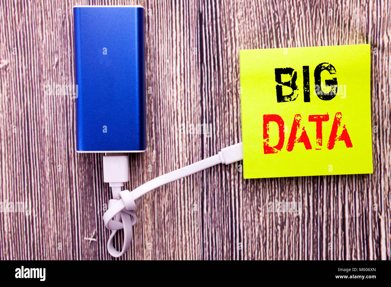 Handwriting Announcement text showing Big Data. Business concept for ...