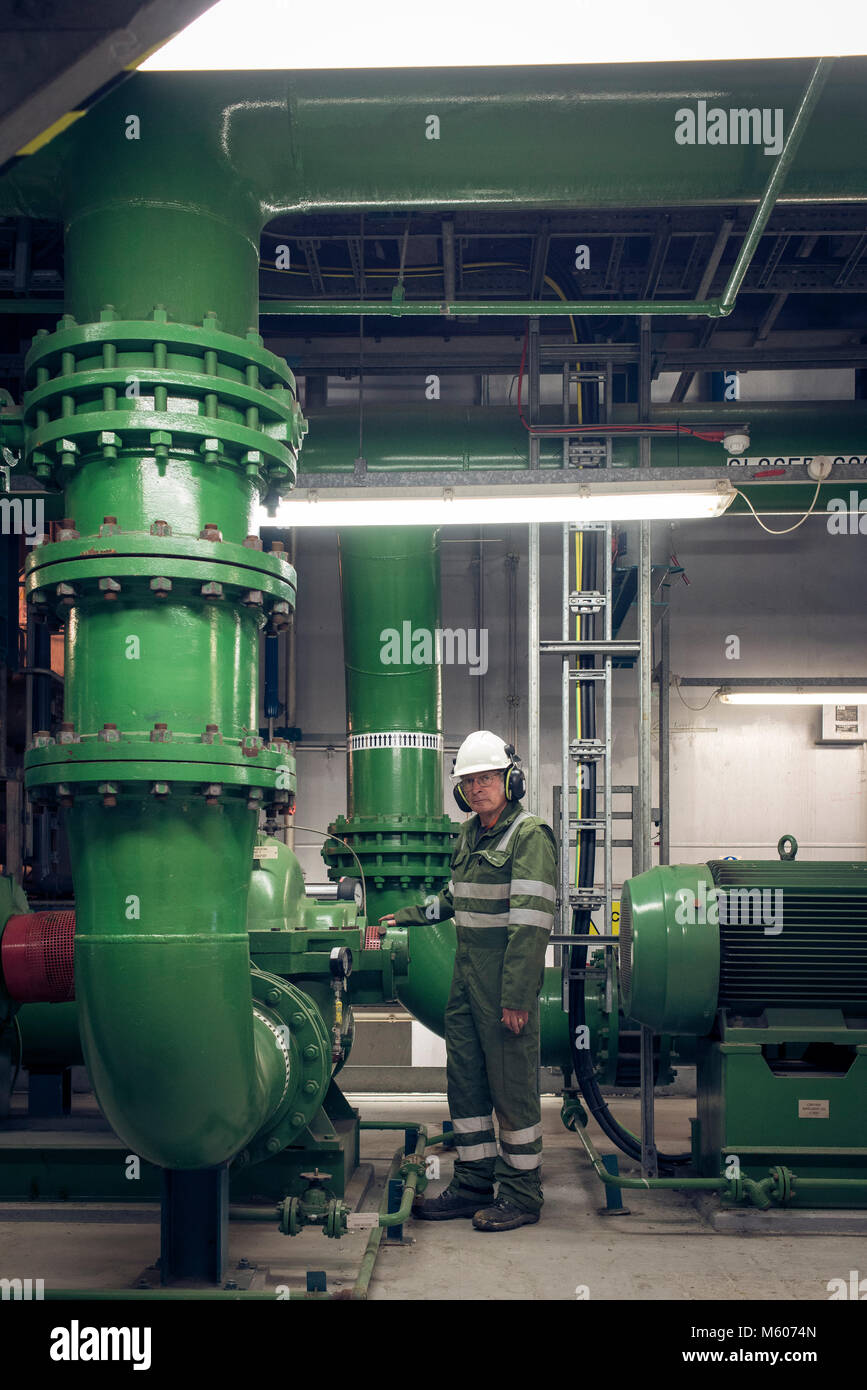 gas power station workers pose for a profile picture at shoreham power ...