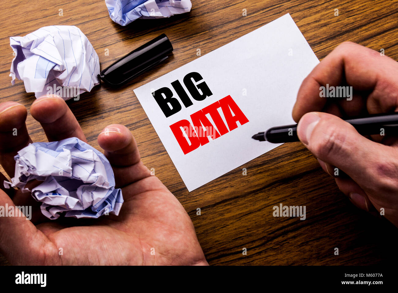 Handwriting text Big Data. Concept for Digital Business Analysis ...