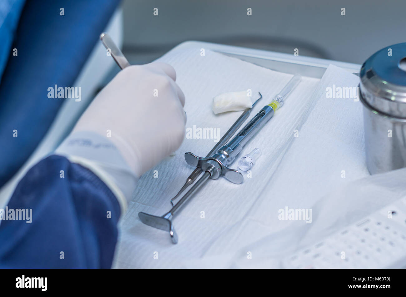 Dental instruments on the table Stock Photo - Alamy