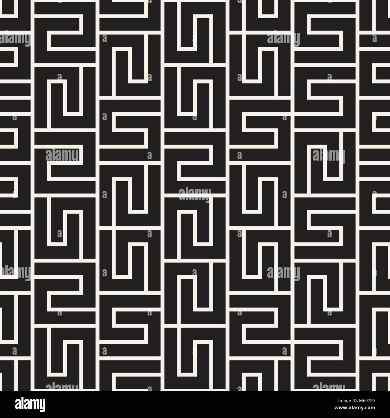 Vector seamless lattice pattern. Modern stylish texture with monochrome ...