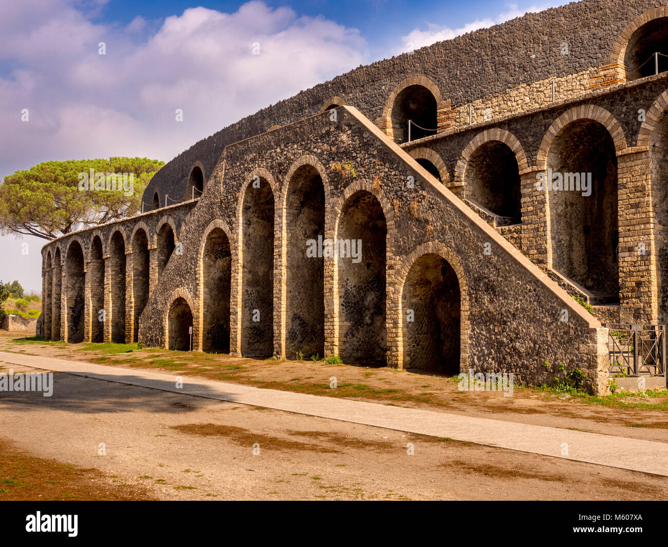 Amphitheatre of Pompeii. The oldest surviving Roman amphitheatre ...