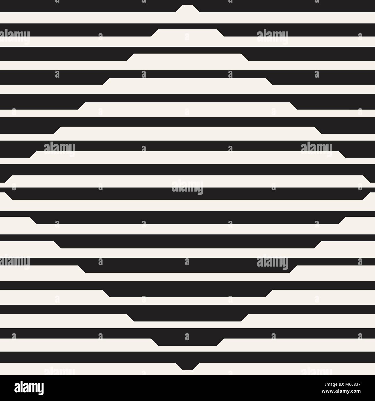 Vector seamless black and white halftone lines pattern. Abstract ...