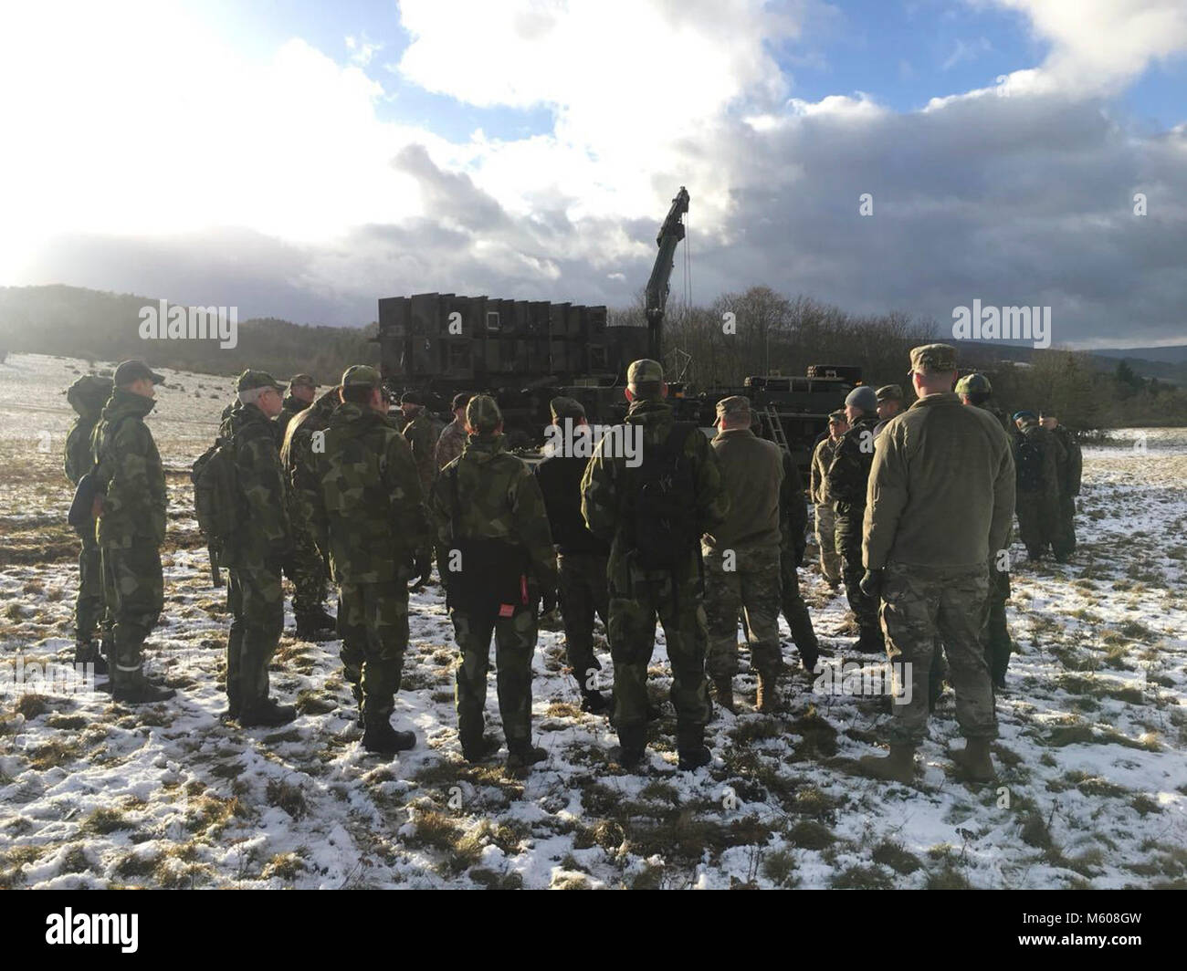 Participants learn about Patriot launching station and missile reload ...