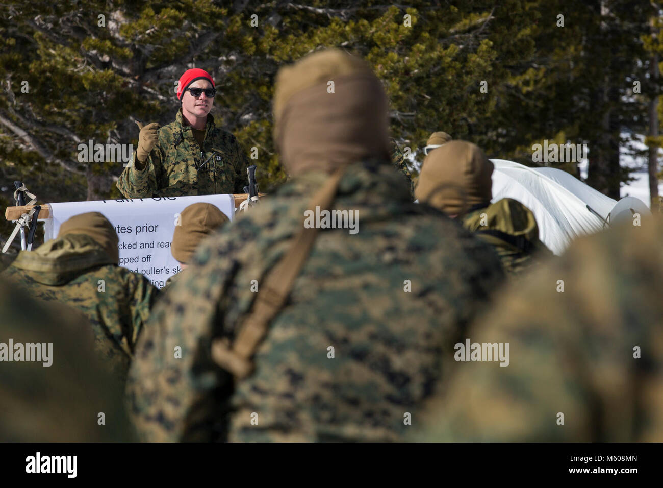 Capt. Andrew Galbraith, an instructor with the Marine Corps Mountain ...