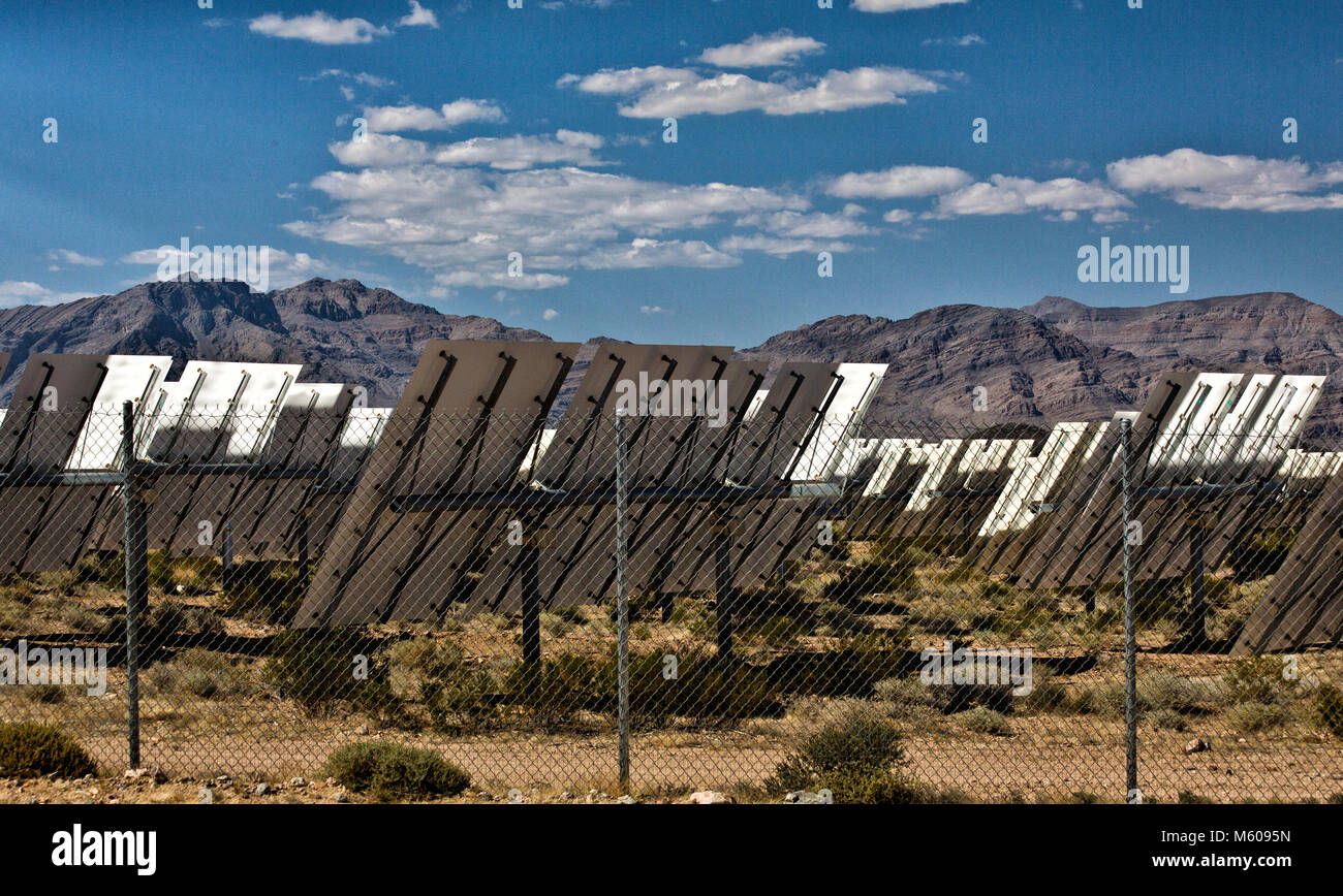 Views of Ivanpah Solar Power Facility in Nevada Stock Photo - Alamy