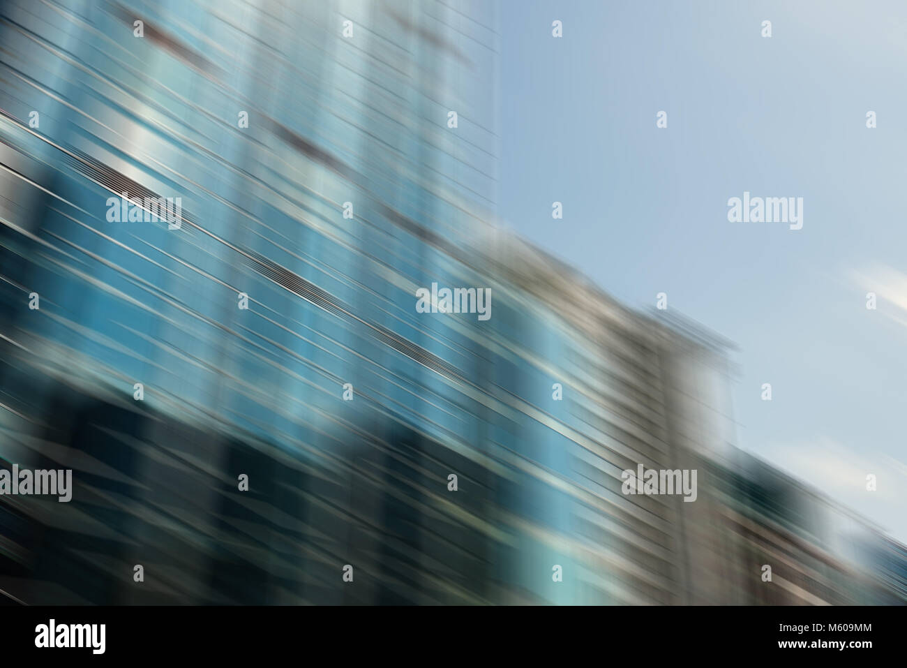 Blurred image of city scape with modern buildings Stock Photo - Alamy