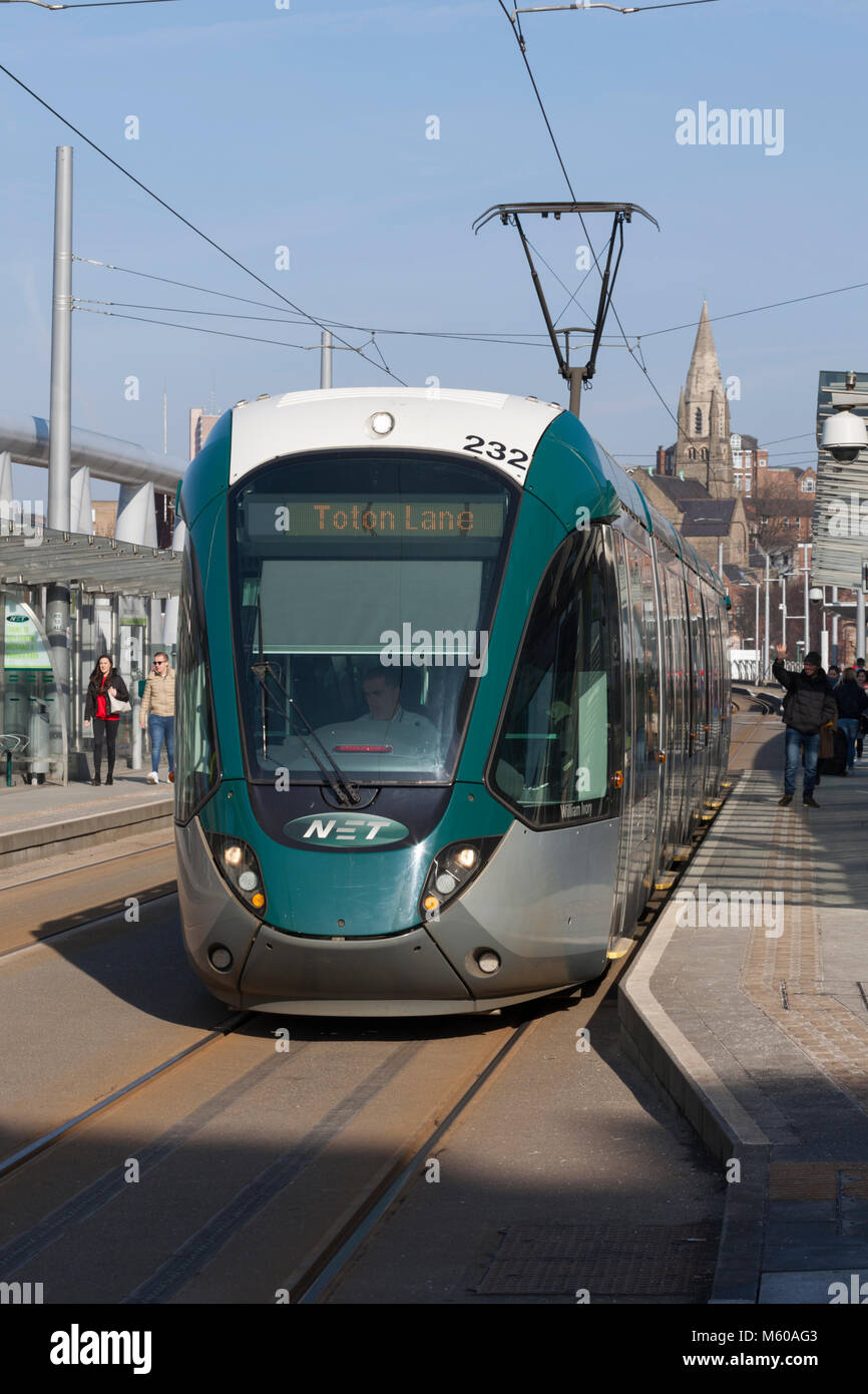 Nottingham Express transit Alstom Citidas tram 232 William Ivory at ...