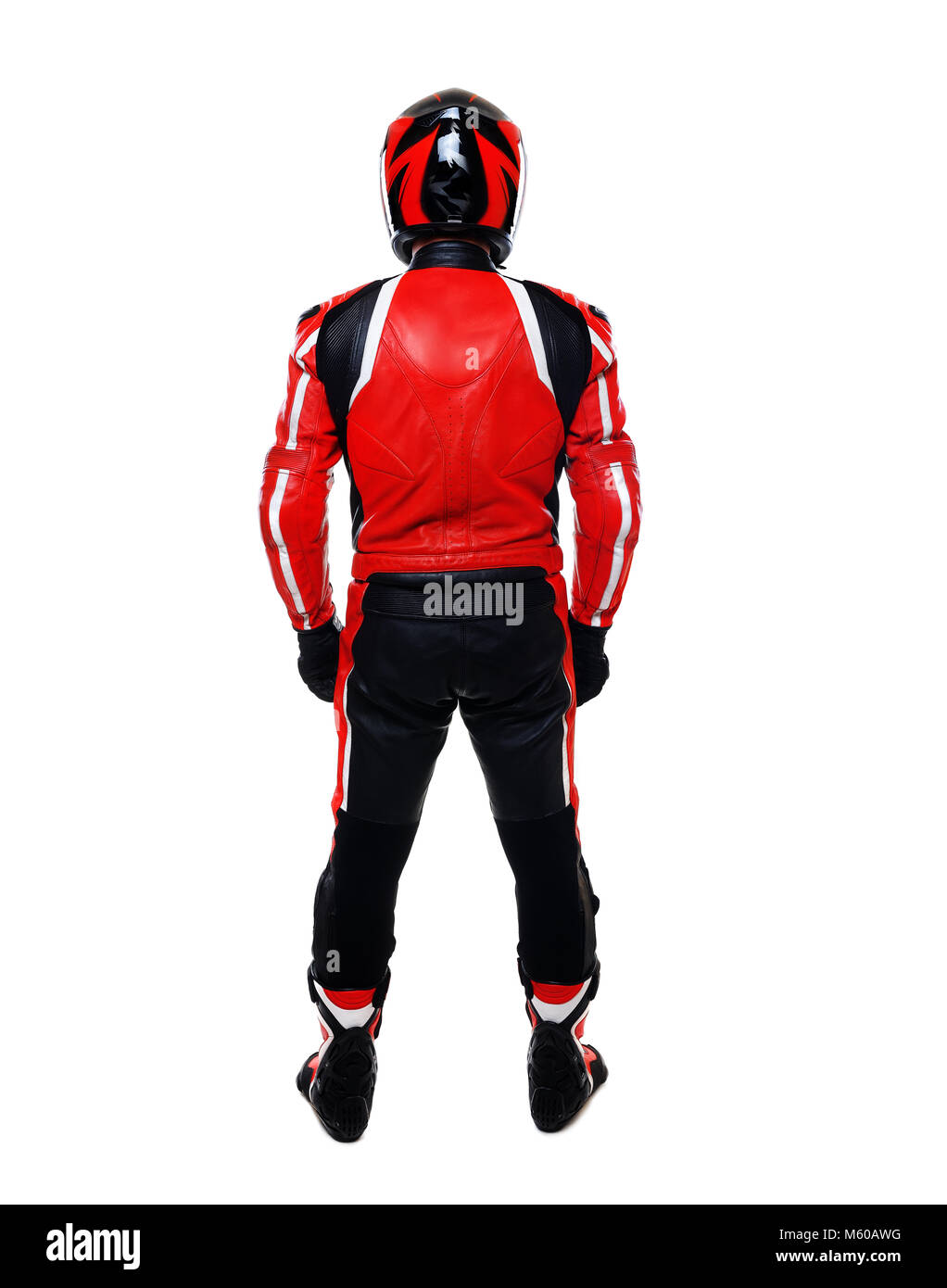 Back View Biker Cut Out Stock Images & Pictures - Alamy