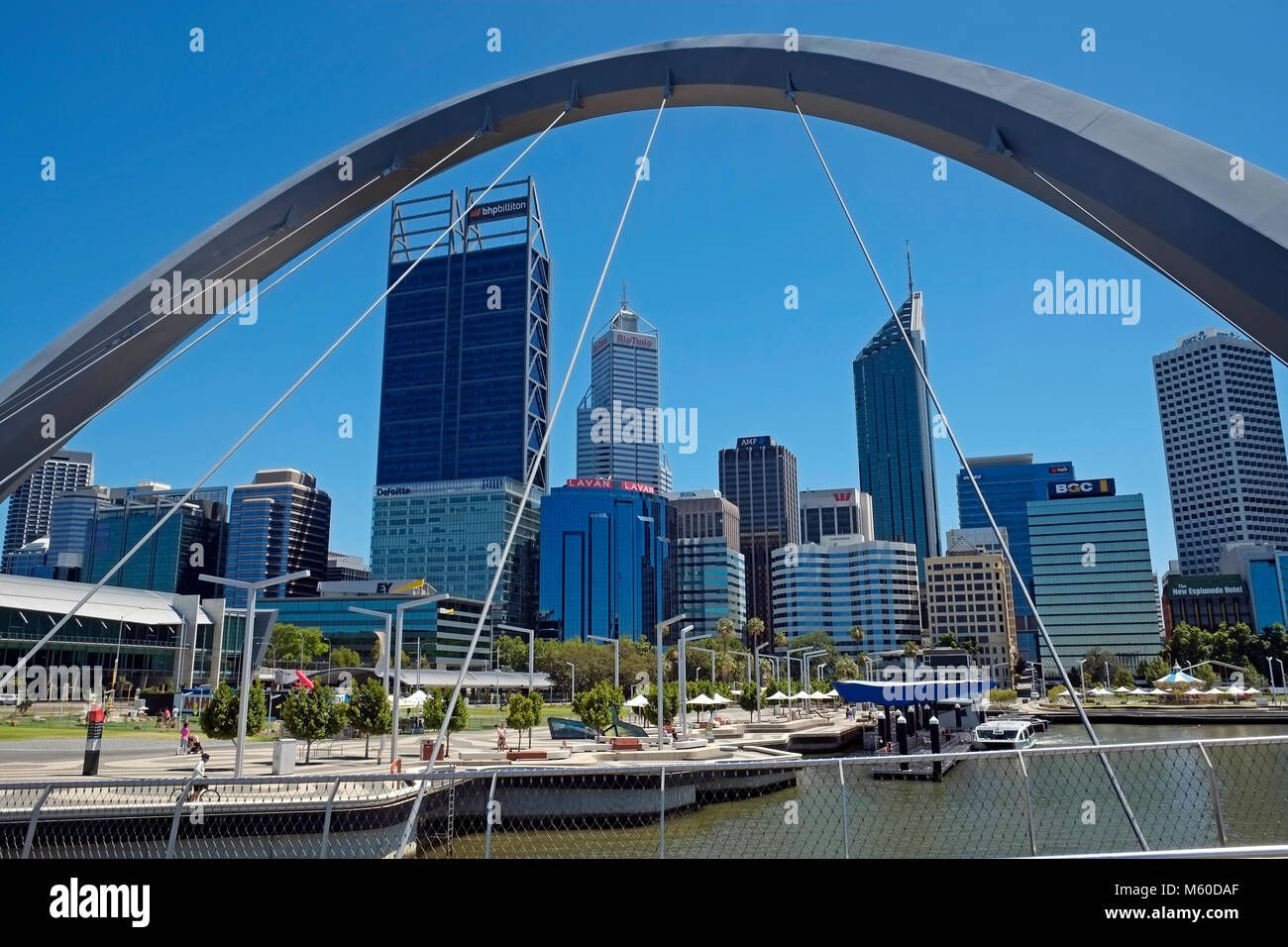 Elizabeth Quay Perth Skyline Western Australia Stock Photo - Alamy