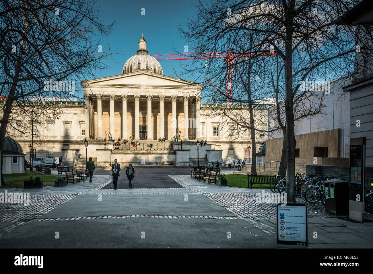 The Wilkins Building and Main Quad at University College London, Gower ...