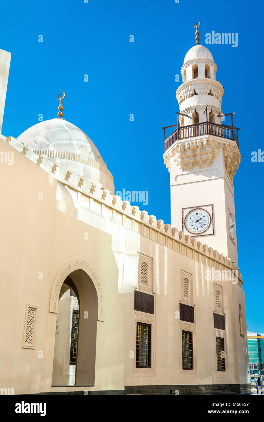 Yateem Mosque in the old town of Manama, the capital of Bahrain Stock ...