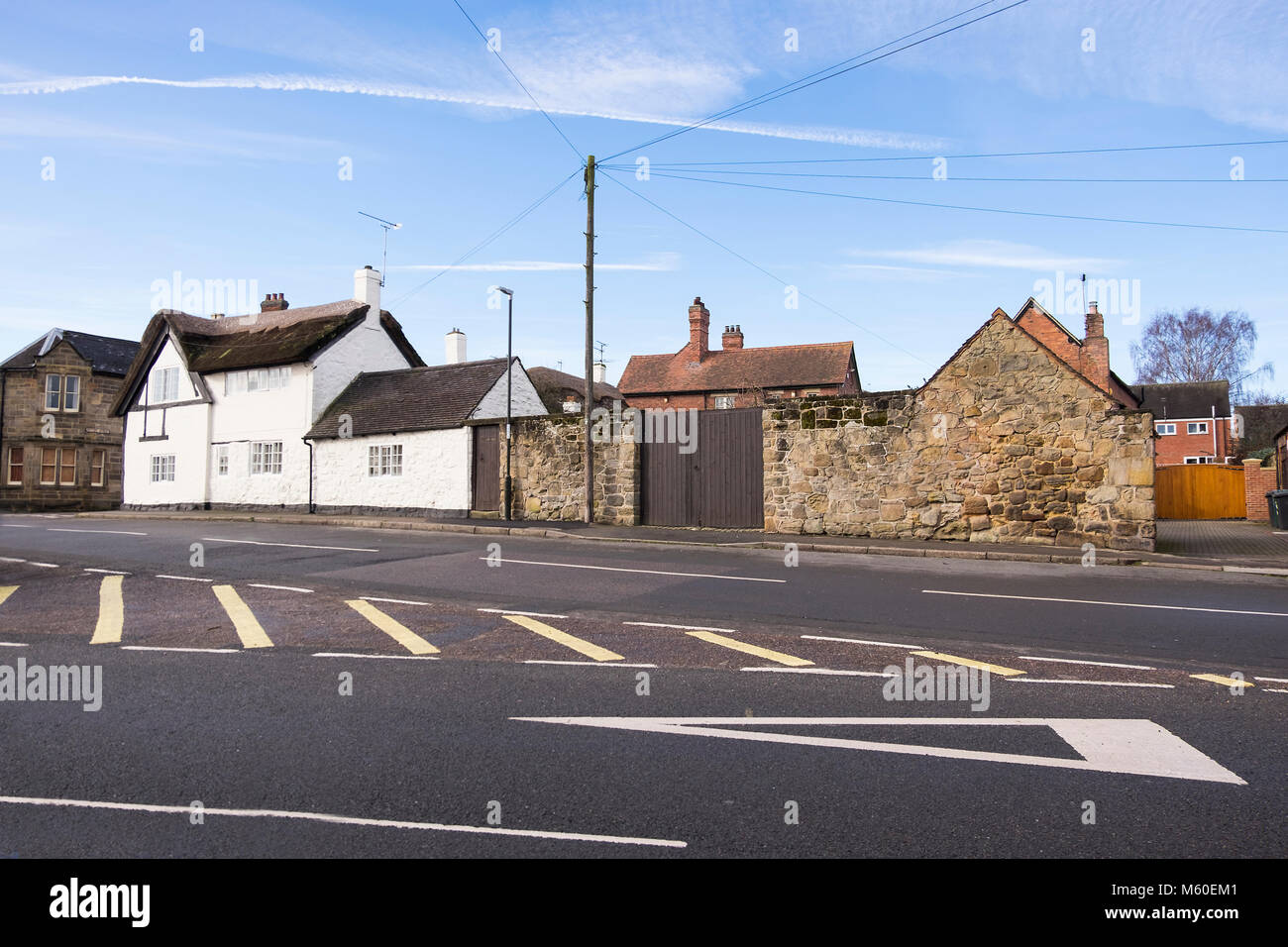 Traditional village buildings in Melbourne, England, UK Stock Photo - Alamy