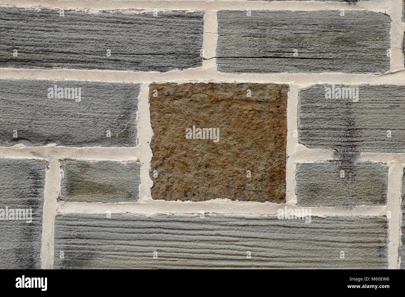 Closeup blue and brown shale cobblestone texture background Stock Photo ...