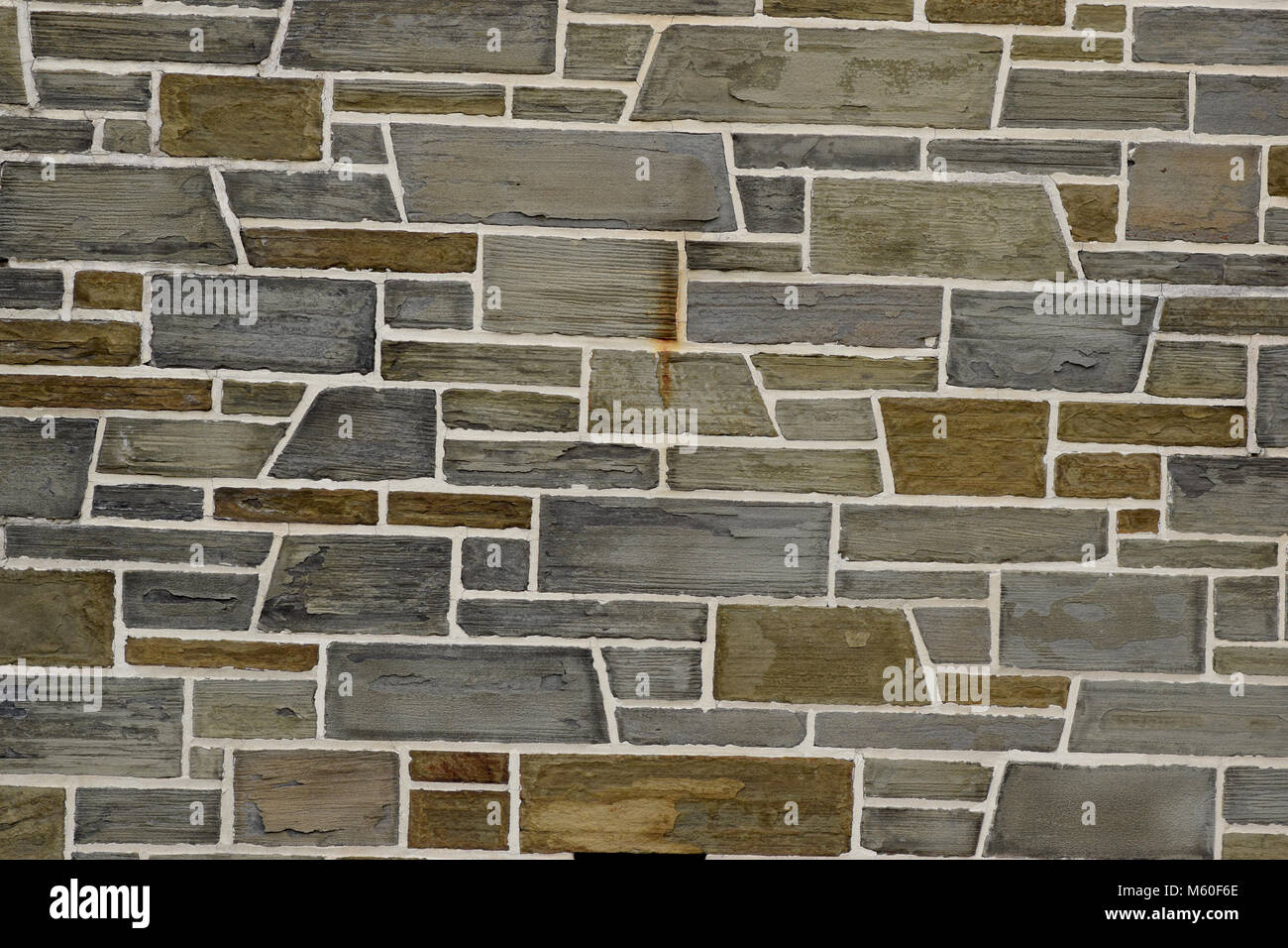 Closeup blue and brown shale cobblestone texture background Stock Photo ...