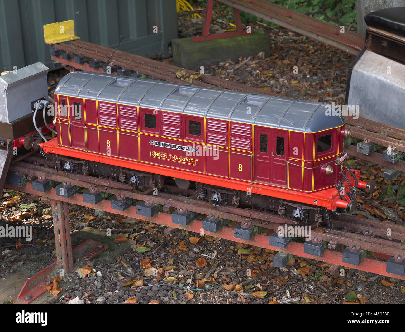 3 1/2" gauge London Underground Locomotive "Sherlock Holmes Stock Photo ...
