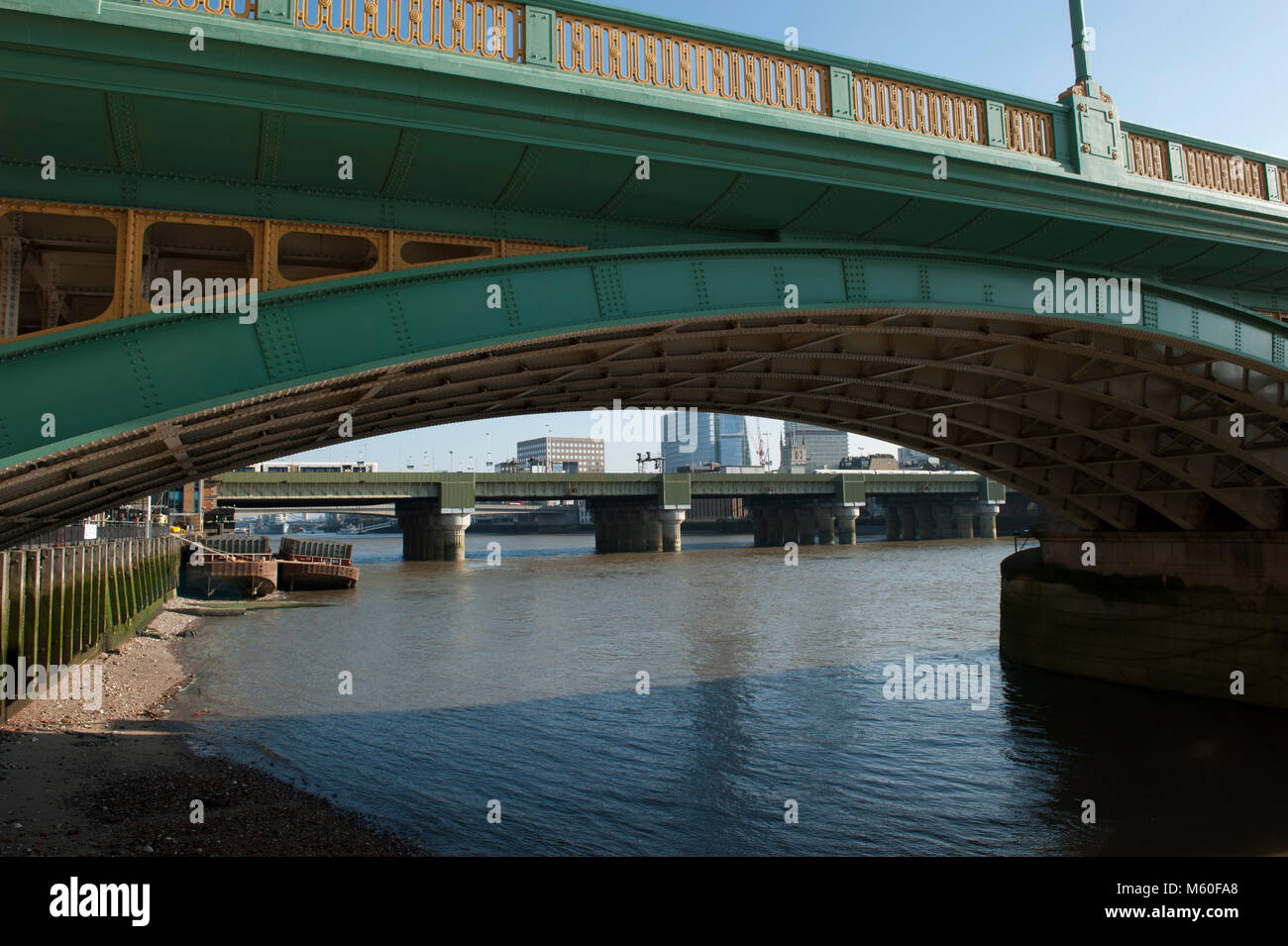 Southwark bridge arch bridge hi-res stock photography and images - Alamy