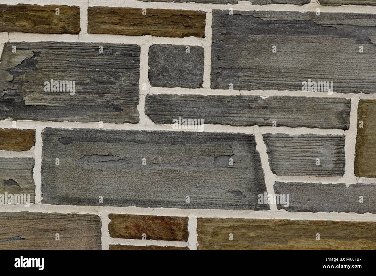 Closeup blue and brown shale cobblestone texture background Stock Photo ...