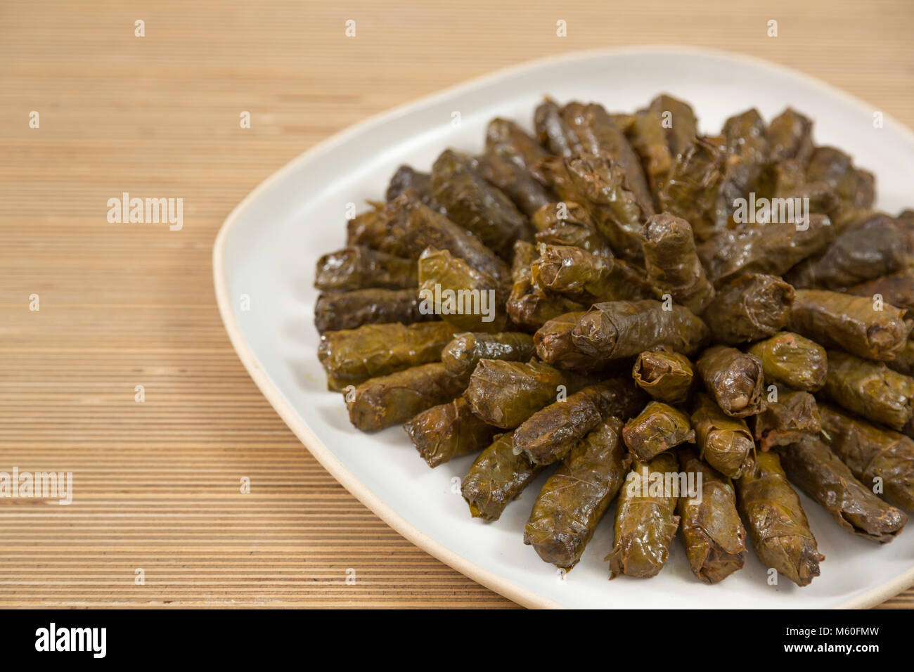 Grape leaves with rice hi-res stock photography and images - Alamy